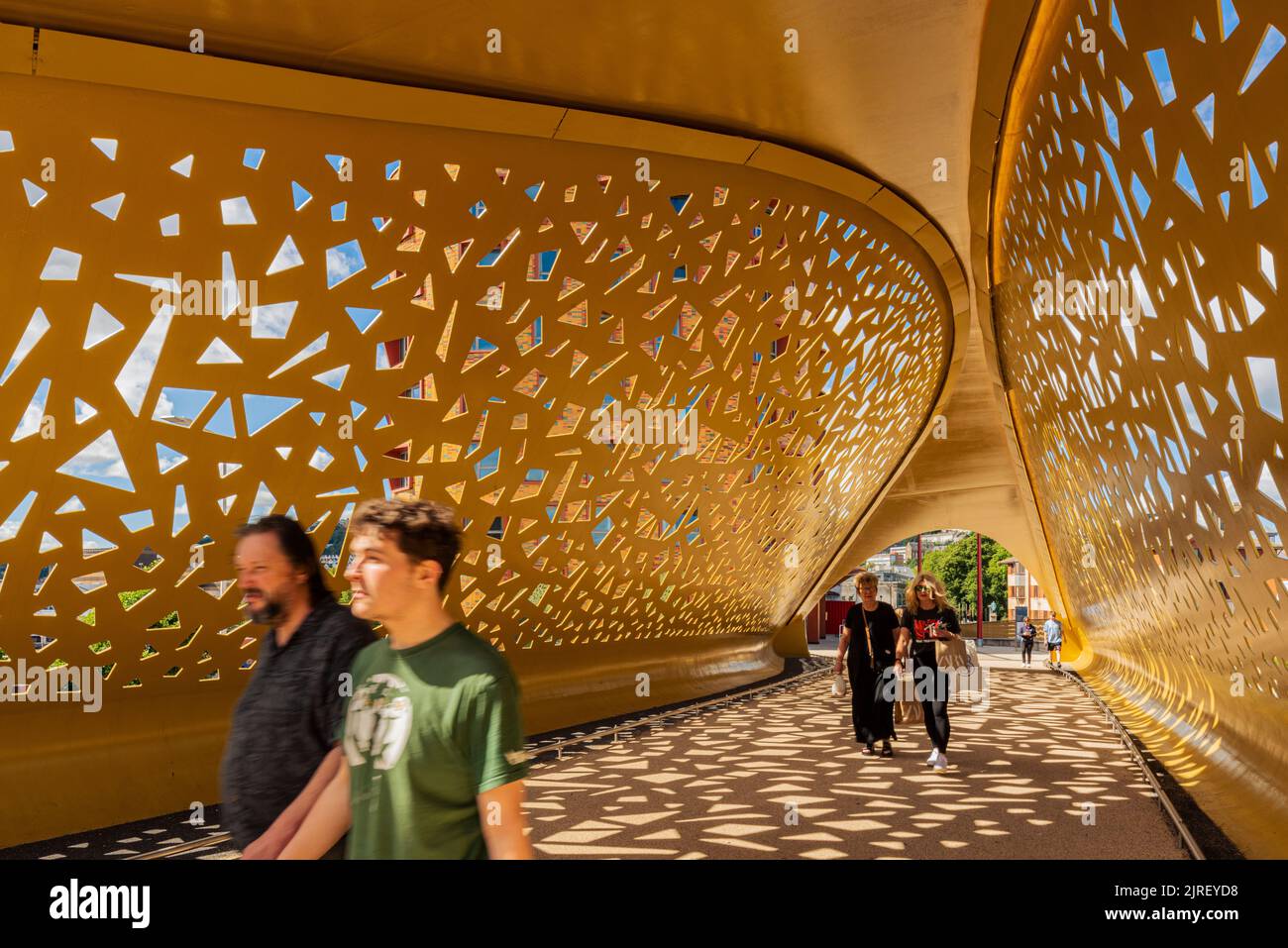 Bae Copr Bay Bridge and Swansea Arena Stock Photo - Alamy
