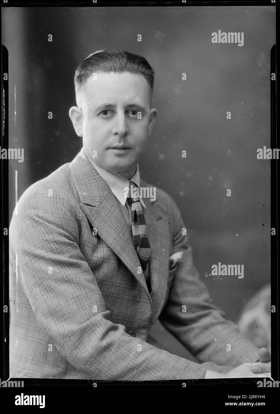 Portrait of Mr Burns, circa 1930, by William Oakley. F B Butler/Crown ...