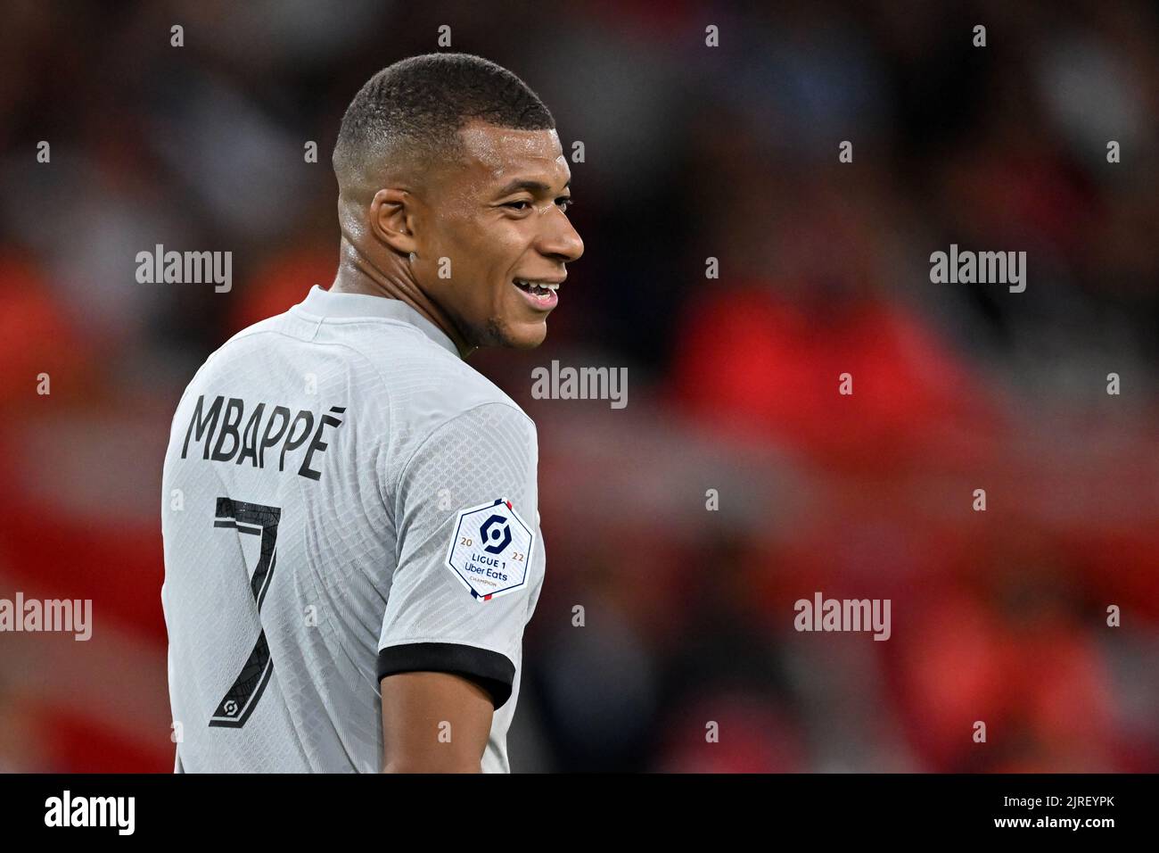 LILLE - Kylian Mbappe of Paris Saint-Germain during the French Ligue 1 ...