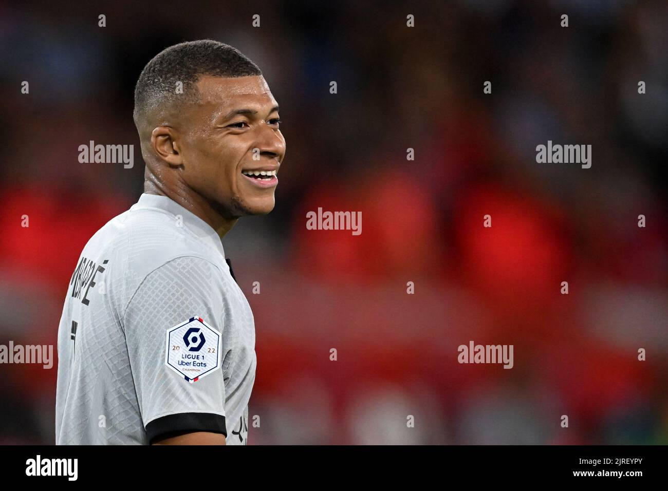 LILLE - Kylian Mbappe of Paris Saint-Germain during the French Ligue 1 ...