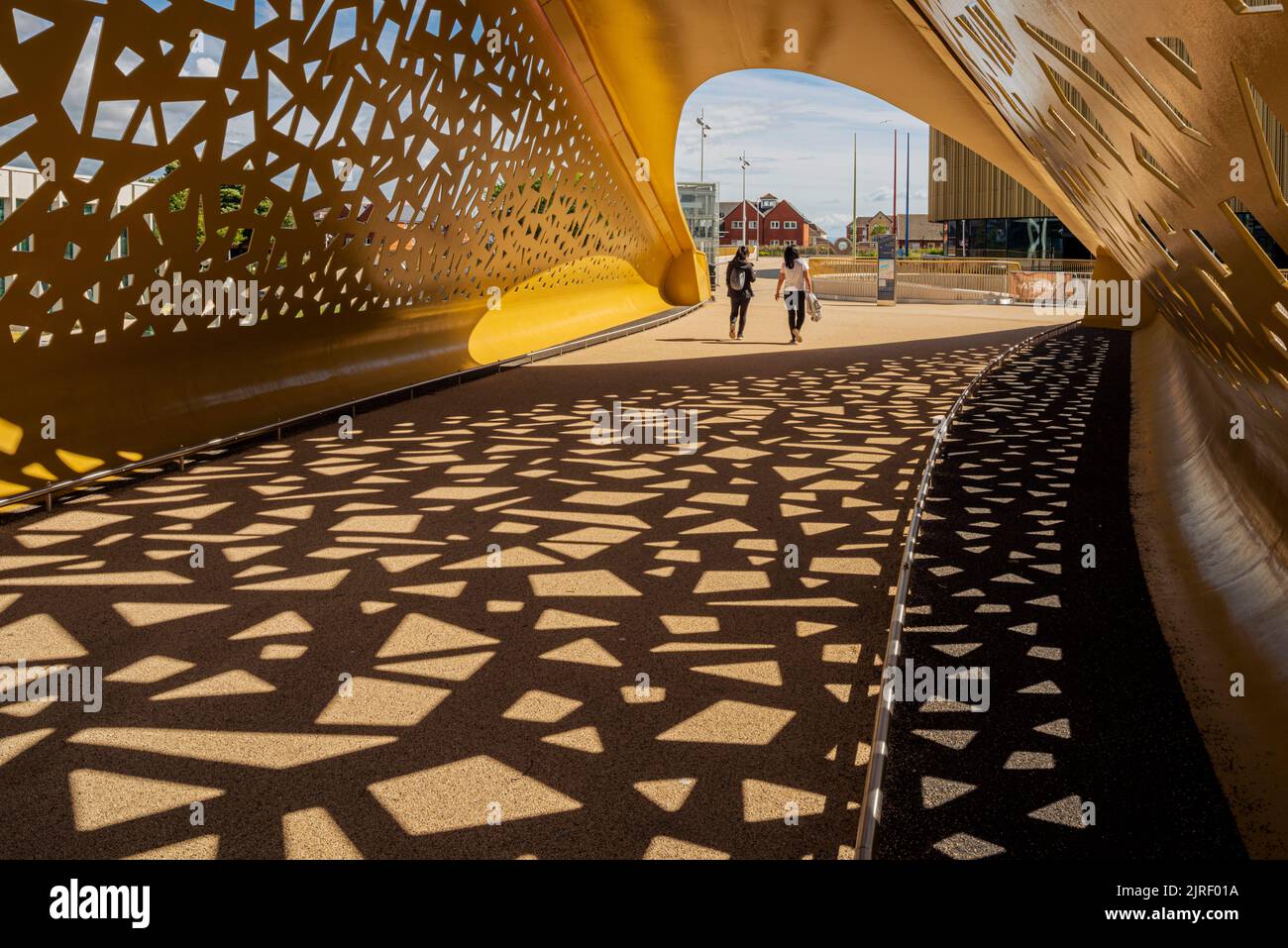 Bae Copr Bay Bridge and Swansea Arena Stock Photo - Alamy