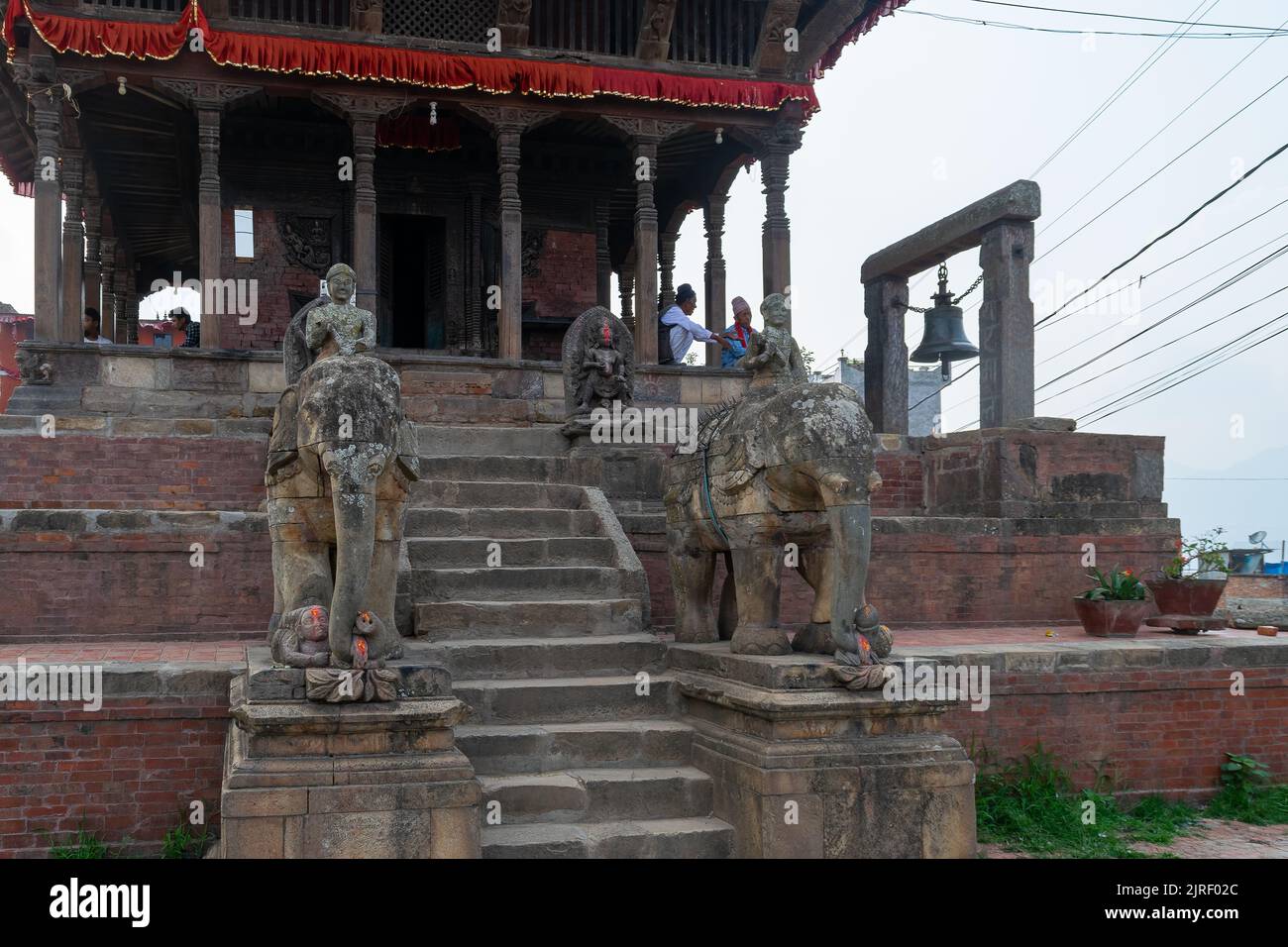 The historic Uma Maheshwor Temple in Kirtipur, Nepal Stock Photo - Alamy