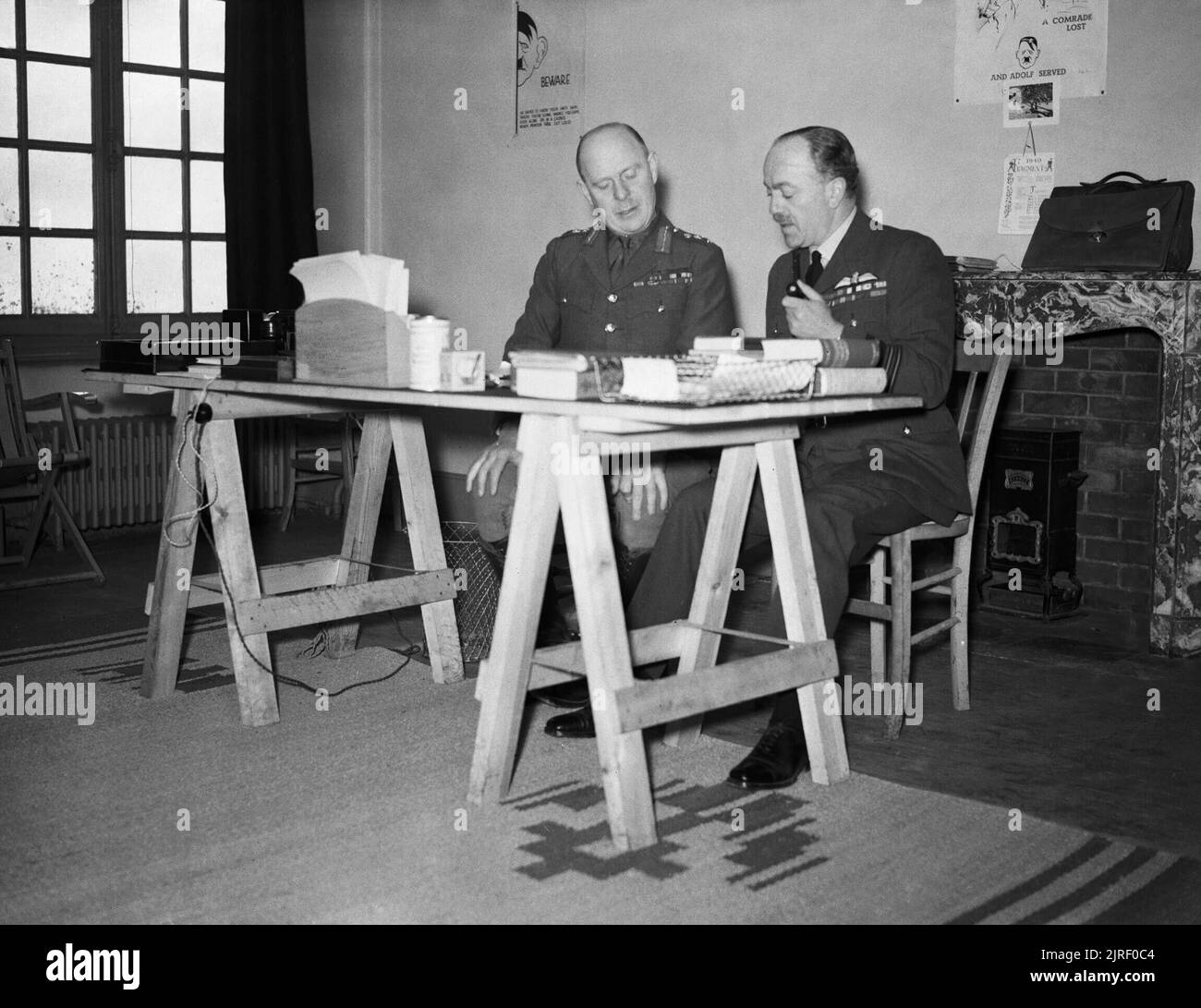 Royal Air Force- France 1939-1940. Air Marshal A S Barratt, the newly ...