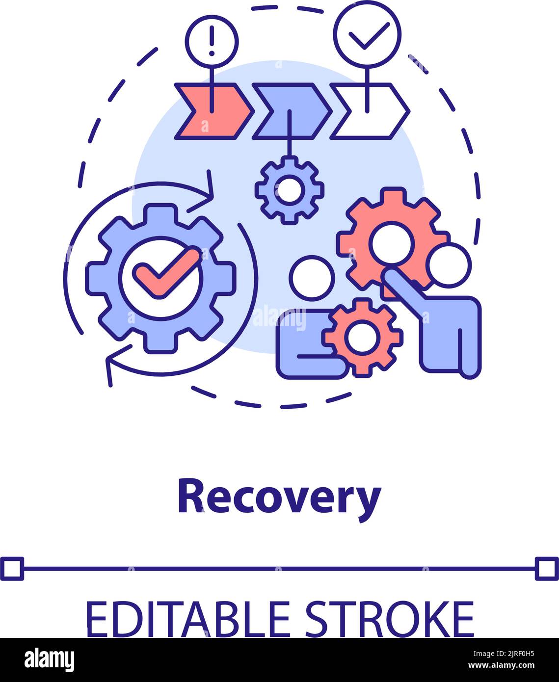 Recovery concept icon Stock Vector Image & Art - Alamy