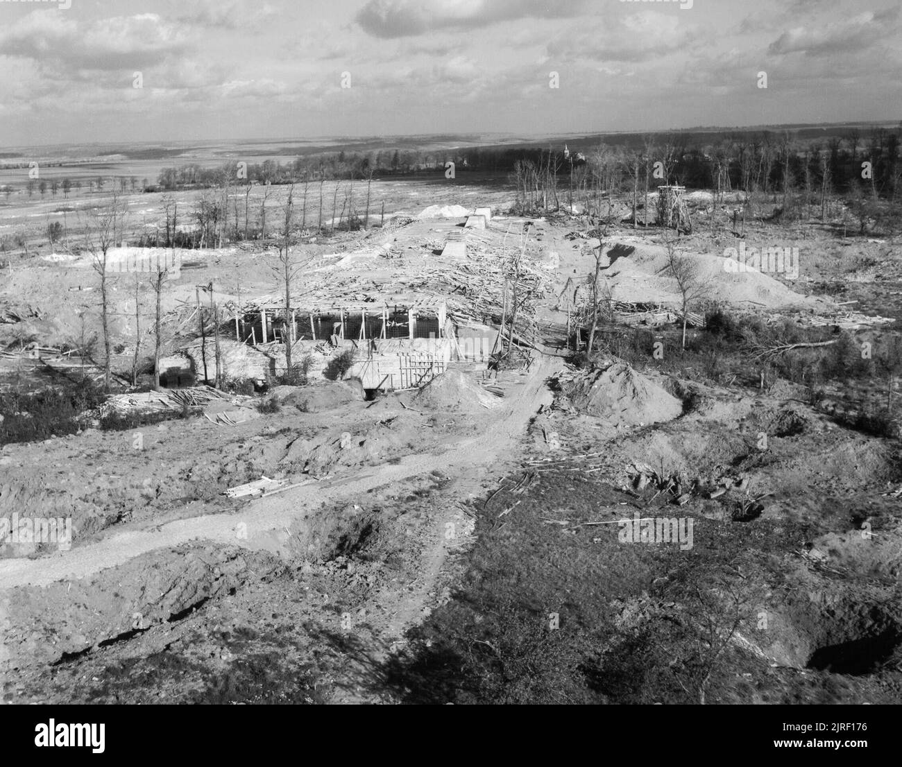 Royal Air Force Bomber Command, 1942-1945. Low-level oblique aerial ...