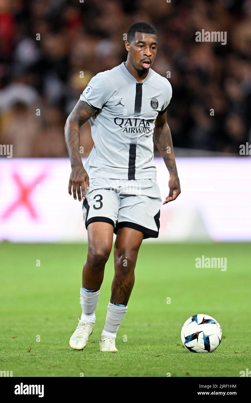 LILLE - Presnel Kimpembe of Paris Saint-Germain during the French Ligue ...