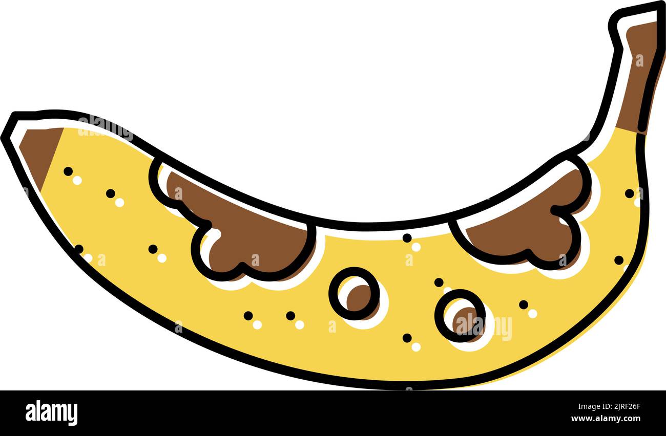 ripe banana color icon vector illustration Stock Vector Image & Art - Alamy