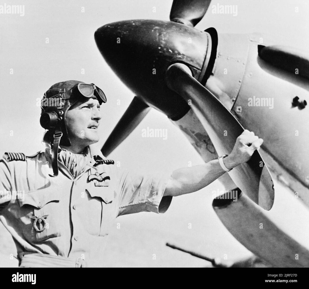 Wing Commander Frank Carey, Officer Commanding the Air Firing Training ...