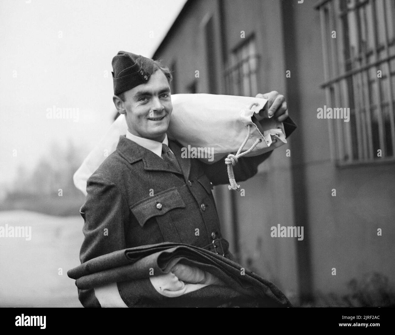 With his full kit having been issued at the Royal Air Force Depot at ...
