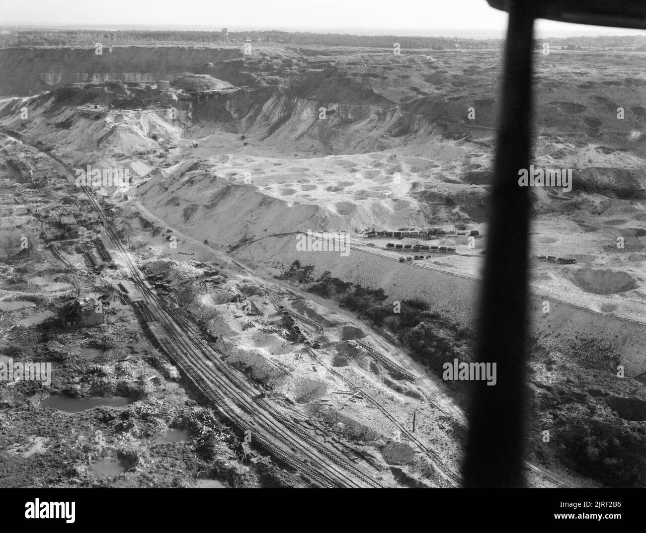 Royal Air Force Bomber Command, 1942-1945. Oblique aerial photograph of ...