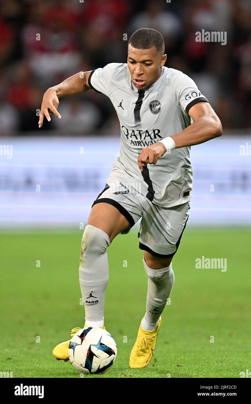 LILLE - Kylian Mbappe of Paris Saint-Germain during the French Ligue 1 ...