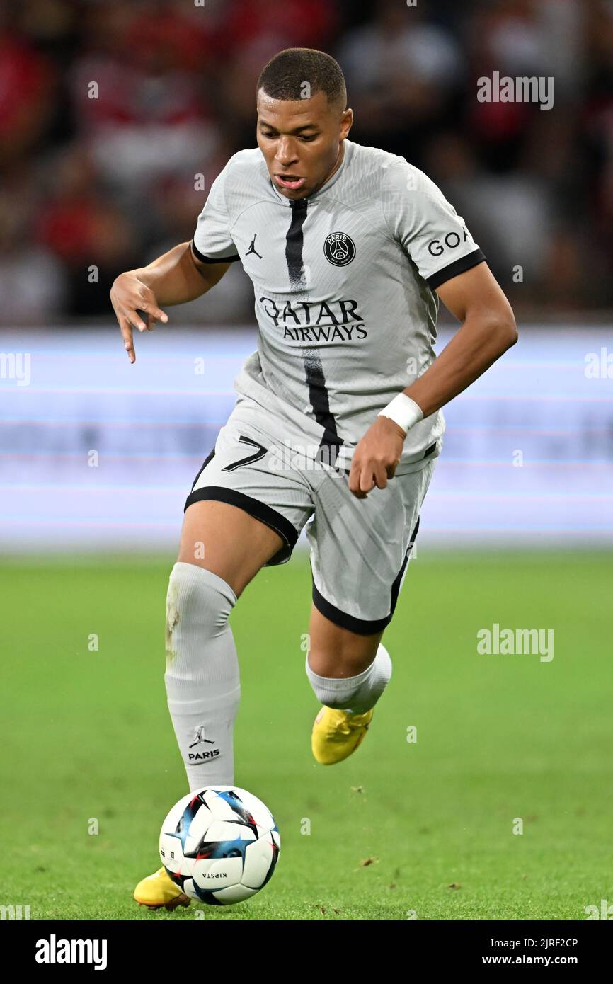 LILLE - Kylian Mbappe of Paris Saint-Germain during the French Ligue 1 ...