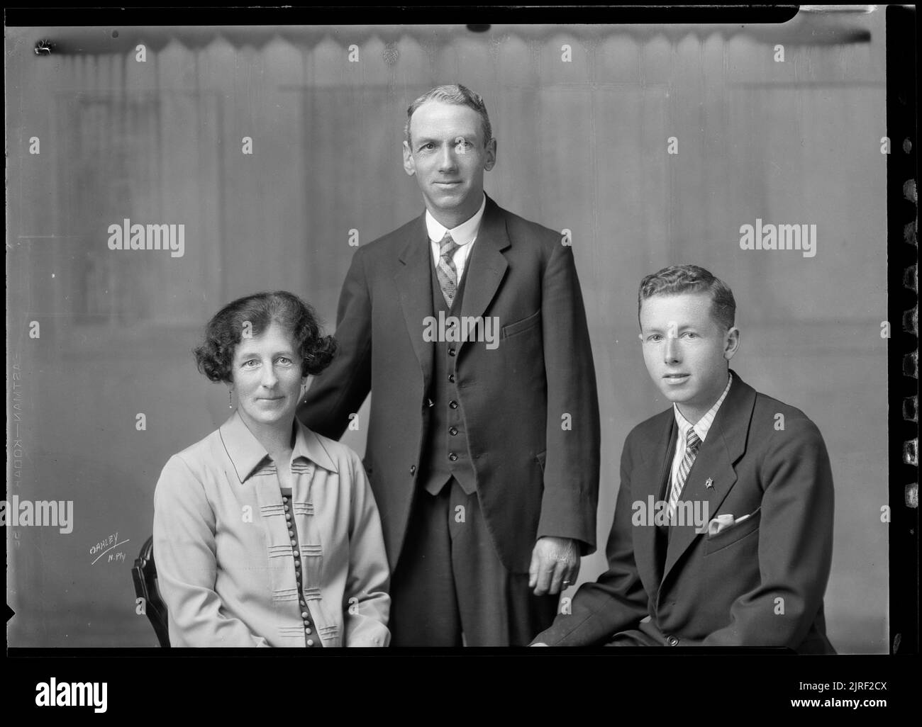 Portrait of an Unknown Family Group, circa 1928, by William Oakley. F B ...