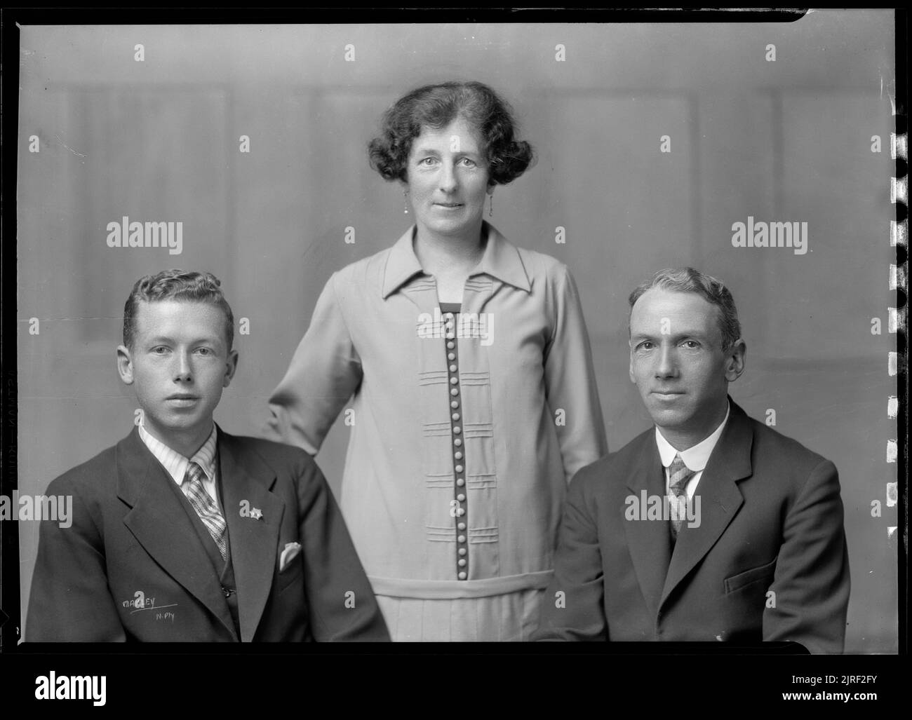 Portrait of an Unknown Family Group, circa 1928, by William Oakley. F B ...