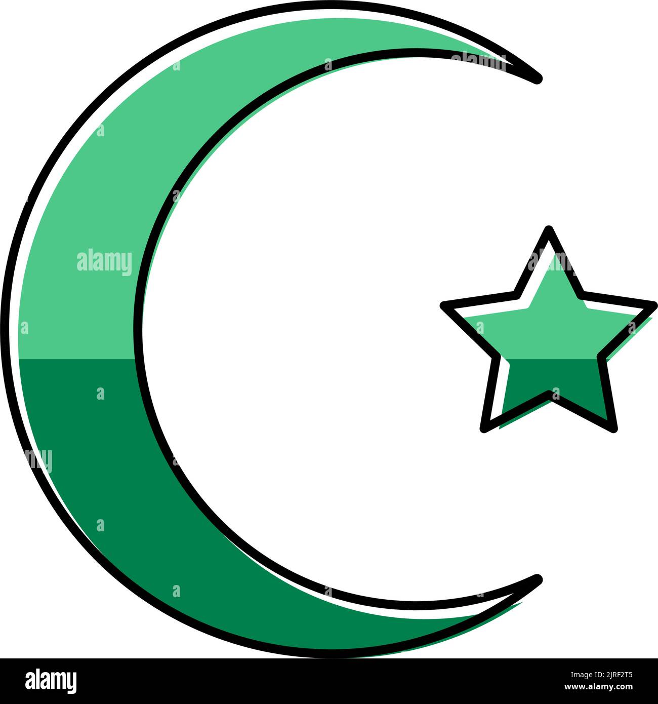 islam religion color icon vector illustration Stock Vector Image & Art ...