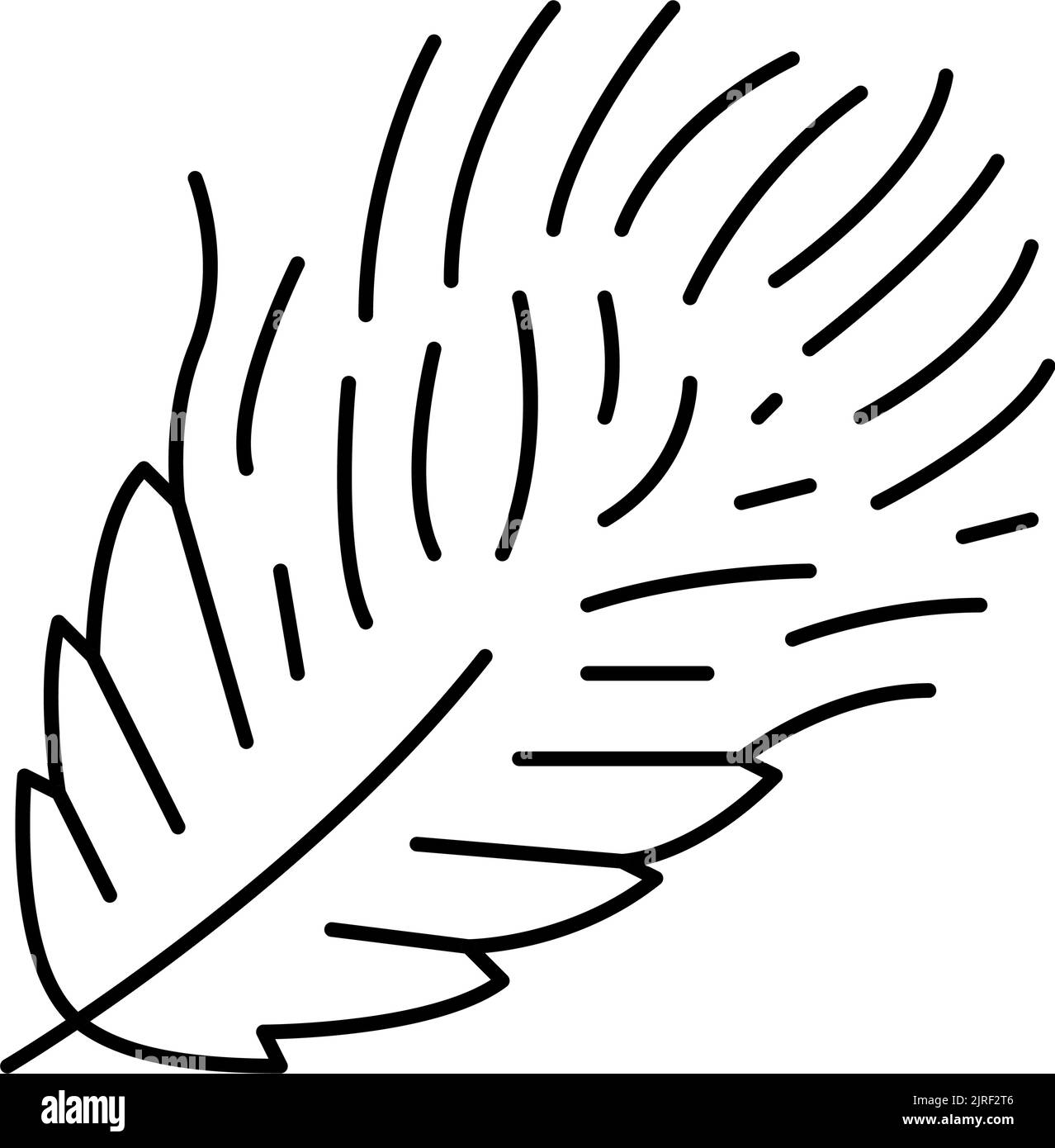 fluff feather soft color icon vector illustration Stock Vector Image ...