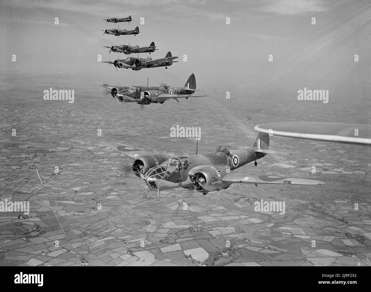 Bristol Blenheim Mk IVFs of No. 254 Squadron RAF flying from Aldergrove ...