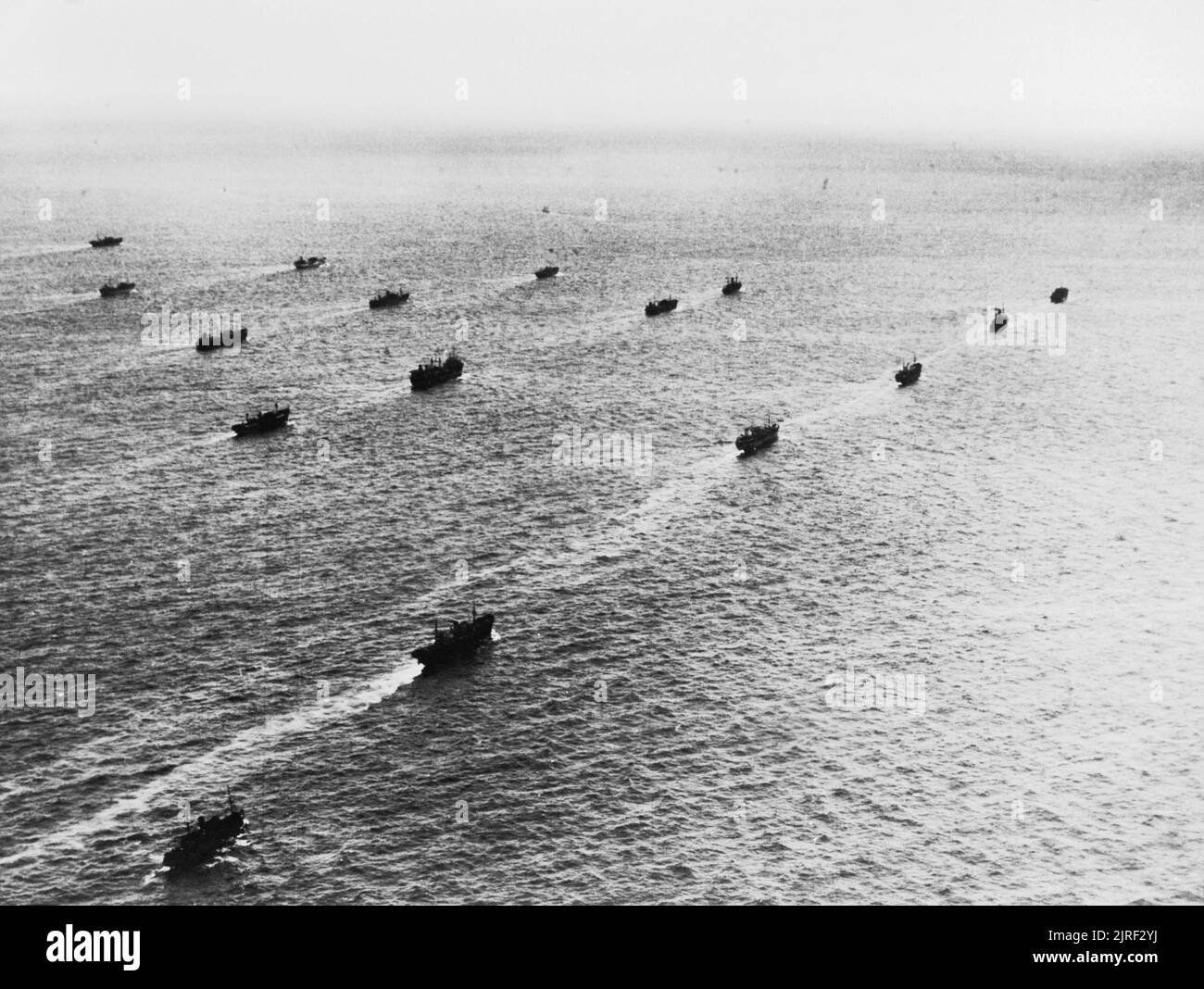 A British Convoy Under the Protection of Royal Air Force Coastal ...