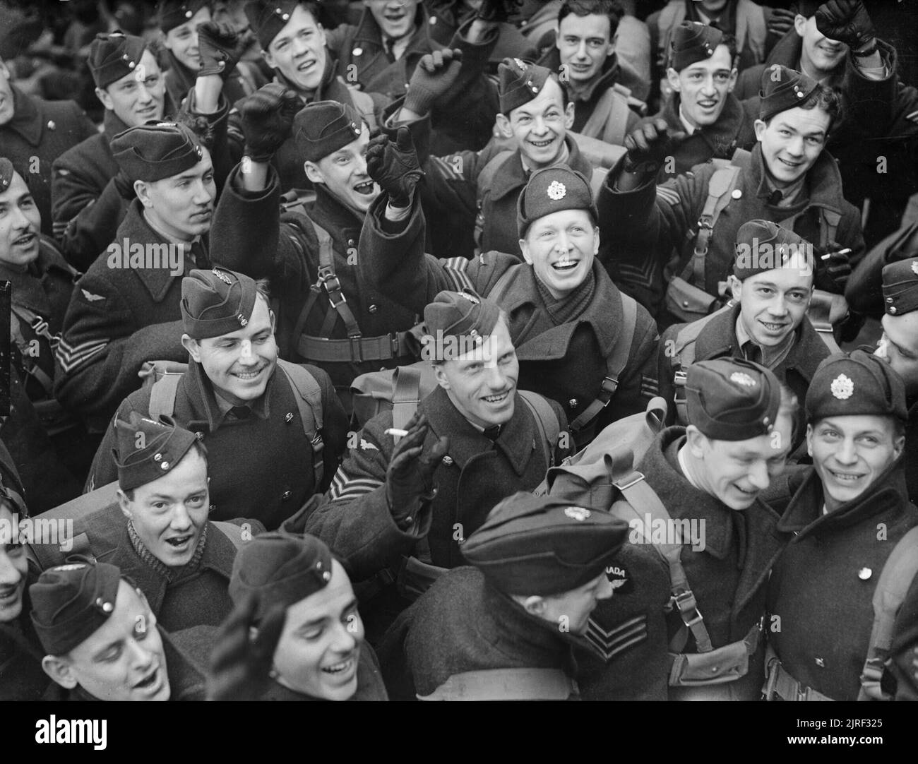 Canadian sergeant aircrew, trained under the Empire Air Training Scheme ...