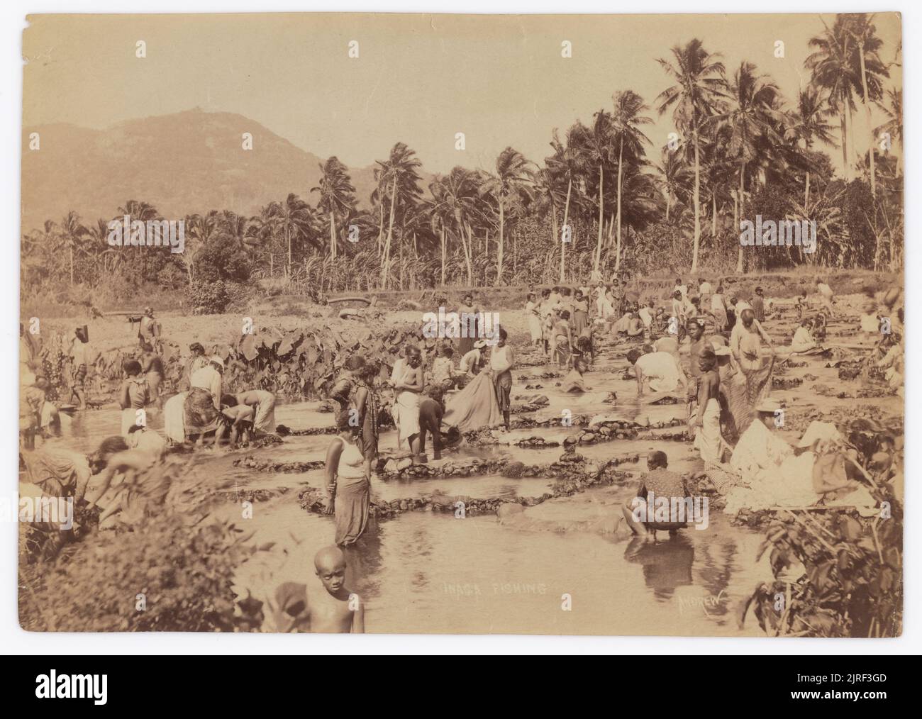 Inaga [sic] fishing, 1891-1920, by Thomas Andrew Stock Photo - Alamy