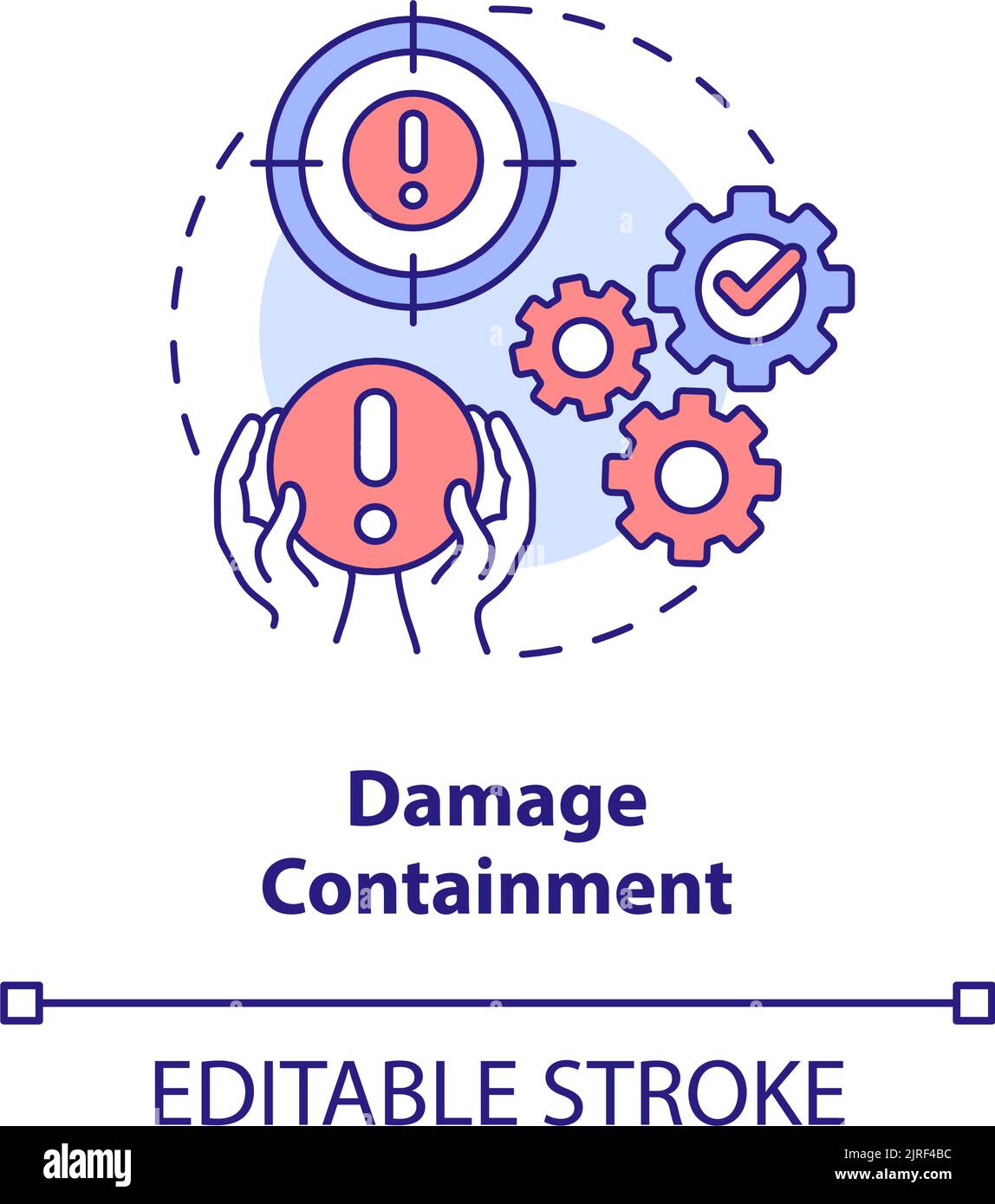 Damage containment concept icon Stock Vector Image & Art - Alamy