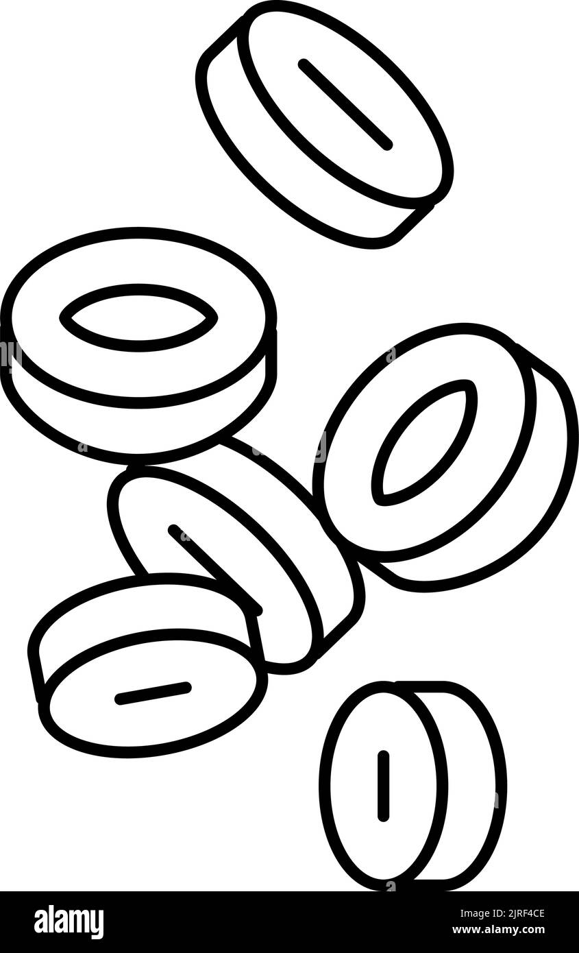 olive slice food cut line icon vector illustration Stock Vector Image ...