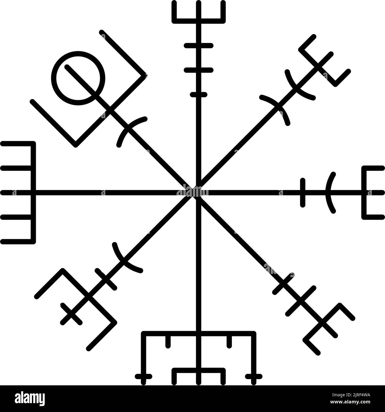 emblem viking color icon vector illustration Stock Vector Image & Art ...