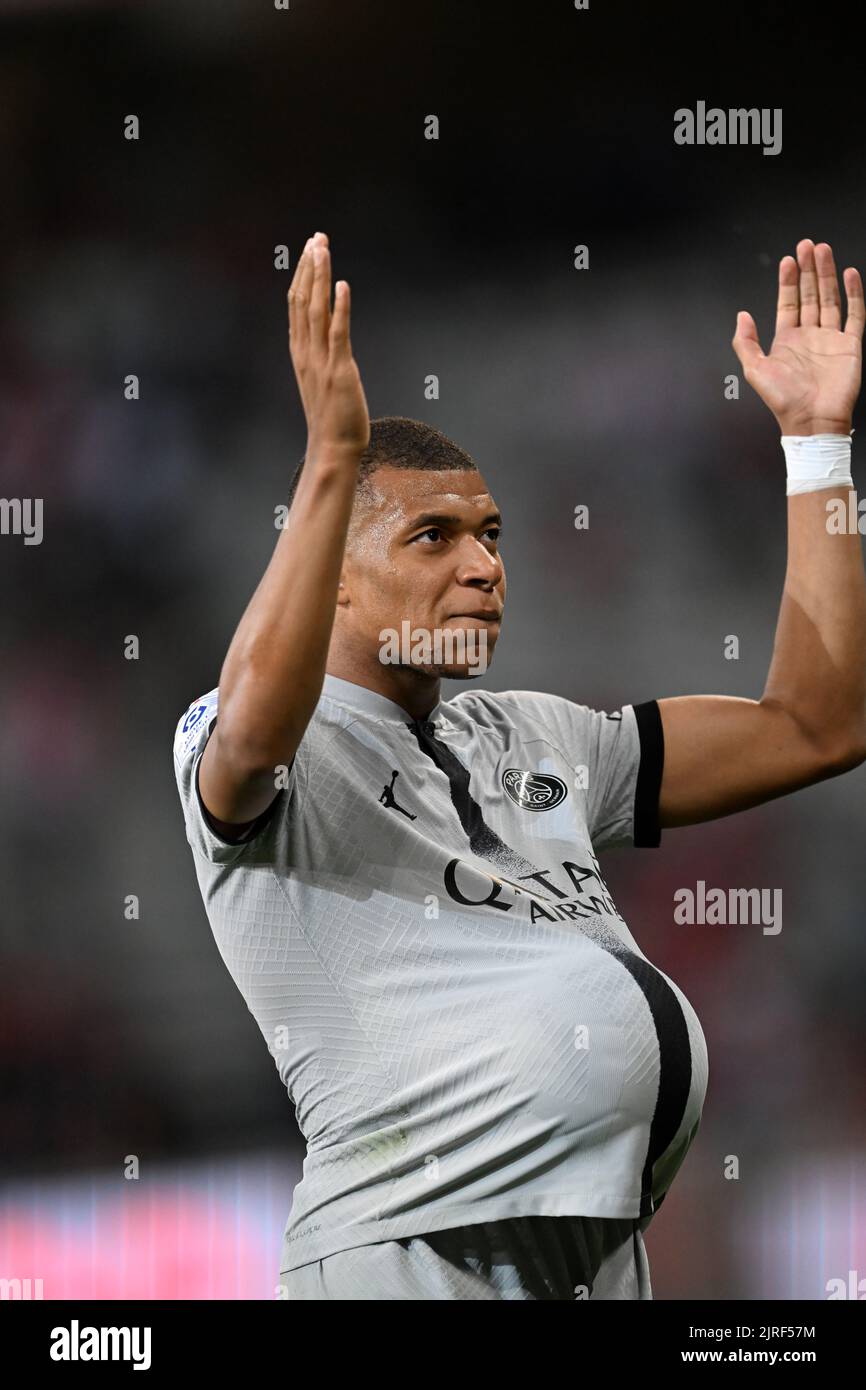 LILLE - Kylian Mbappe of Paris Saint-Germain during the French Ligue 1 ...