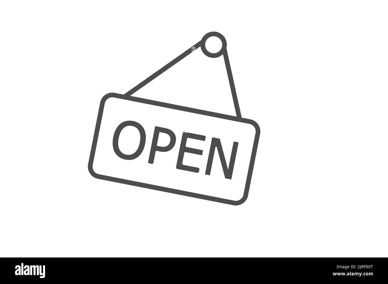 A sign with the inscription open. A sign on the door or shop window ...