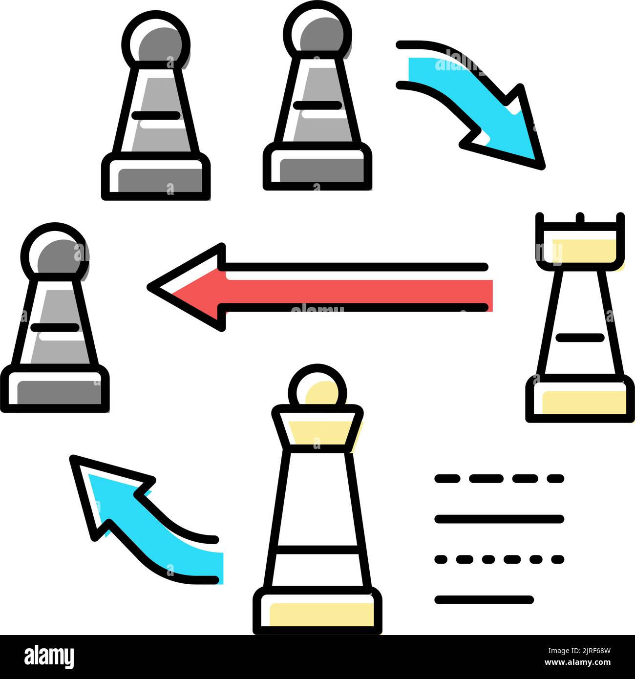 tactic business color icon vector illustration Stock Vector Image & Art ...