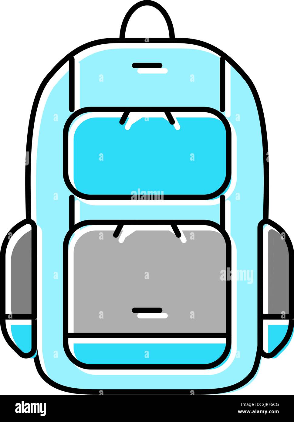 backpack rucksack color icon vector illustration Stock Vector Image ...