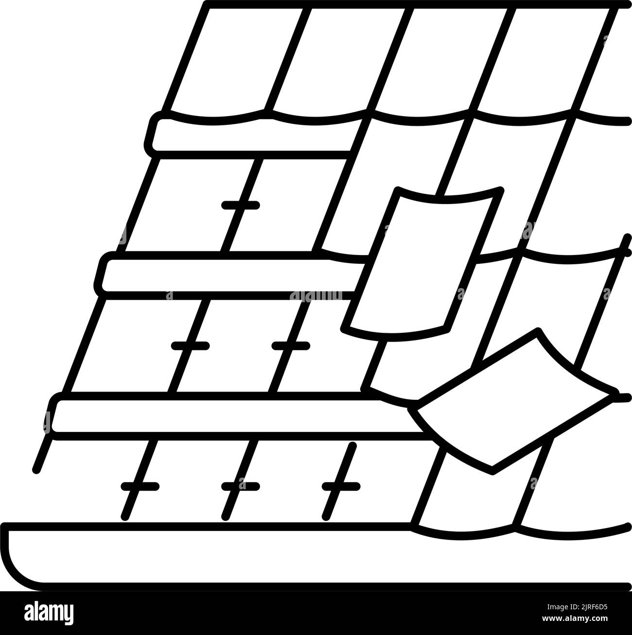 tiled roof mounting line icon vector illustration Stock Vector Image ... tiled roof mounting line icon vector illustration Stock Vector Image ...