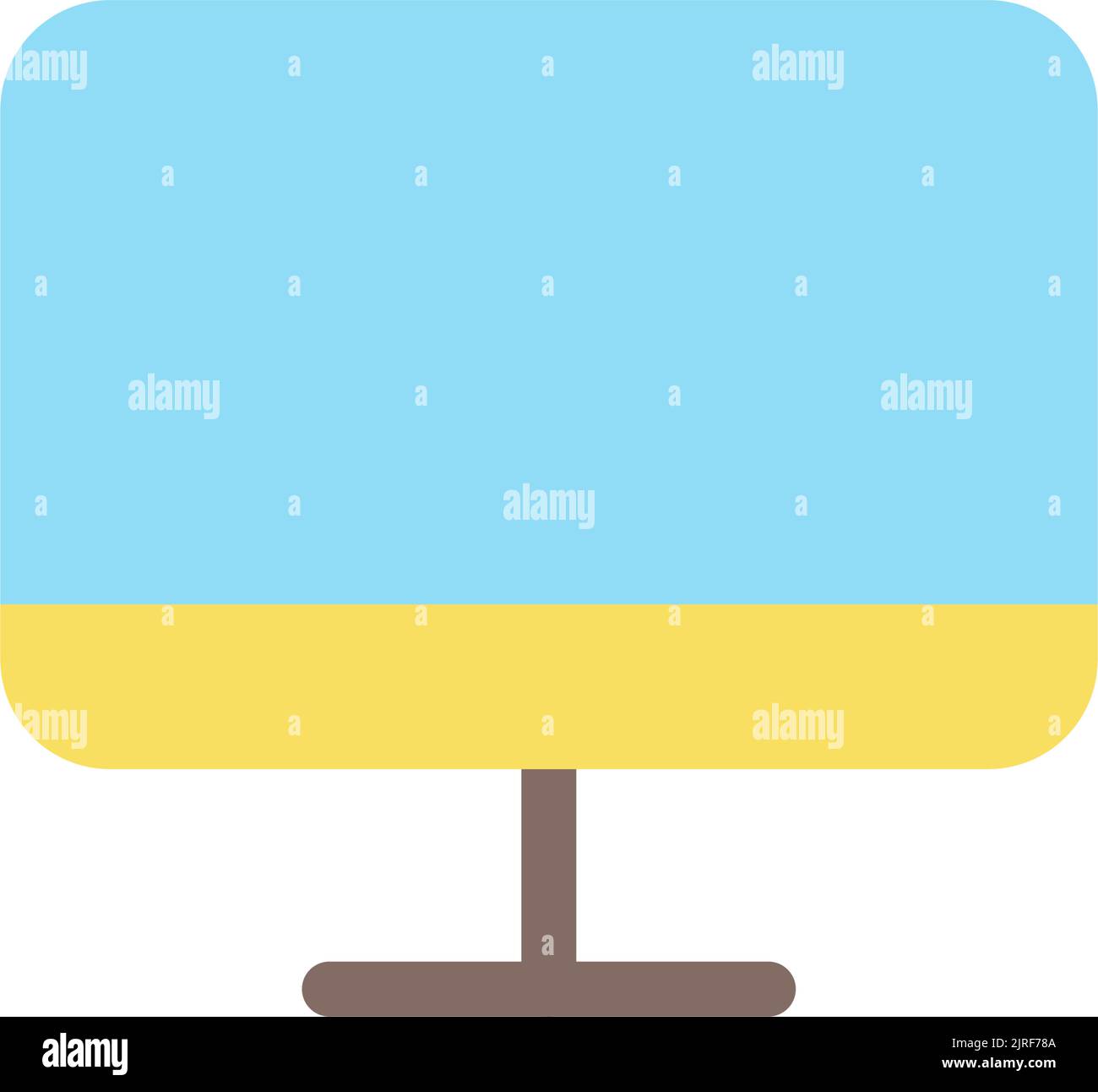 TV display flat color ui icon Stock Vector Image & Art - Alamy