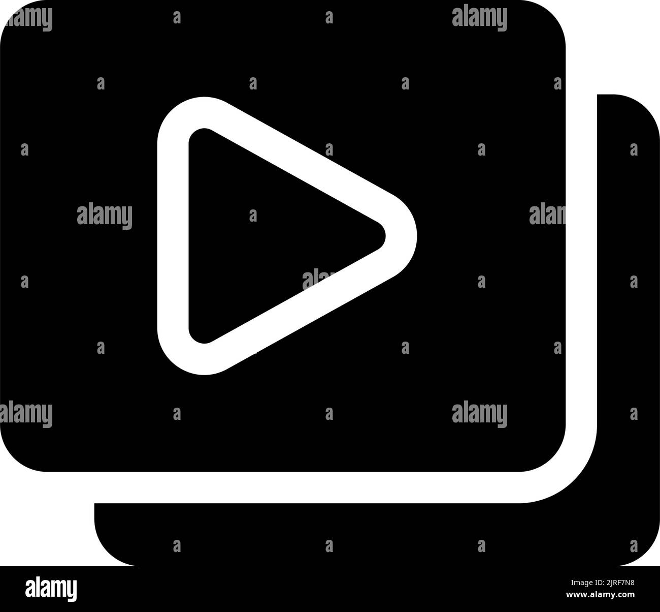 Set of video files black glyph ui icon Stock Vector Image & Art - Alamy