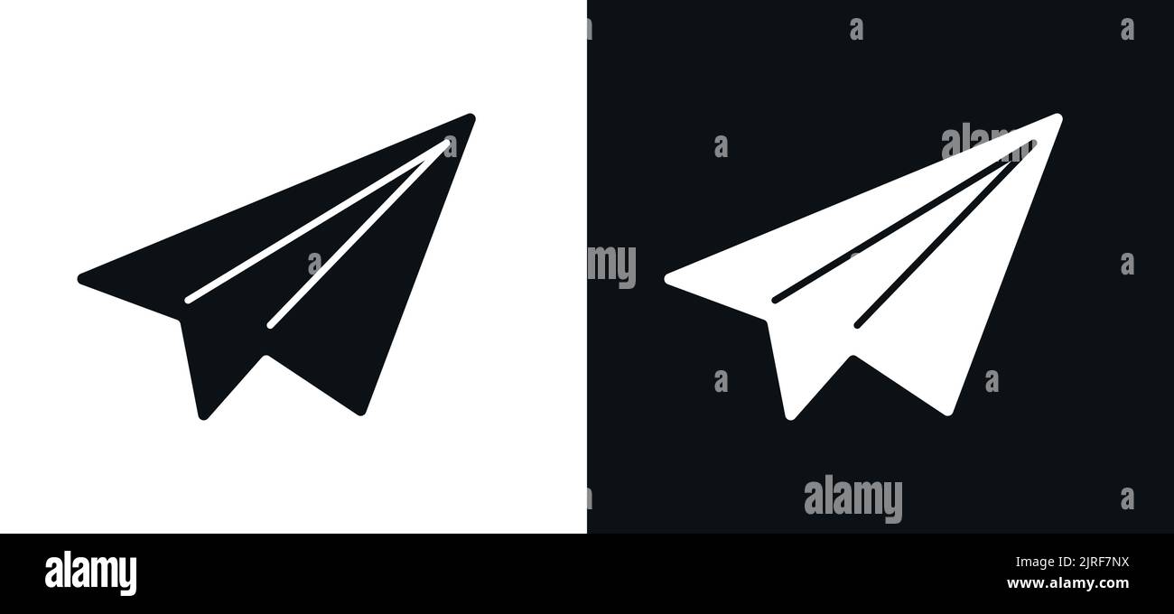 Paper plane vector illustration icon and flying paper airplane toy symbol Stock Vector Image ...