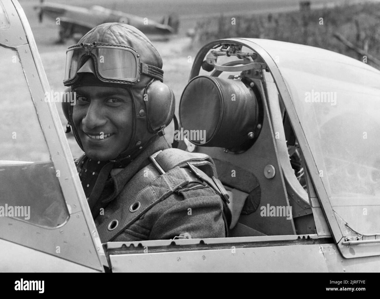 Flying Officer P C Ramachandran AFC, of the Indian Air Force, in the ...