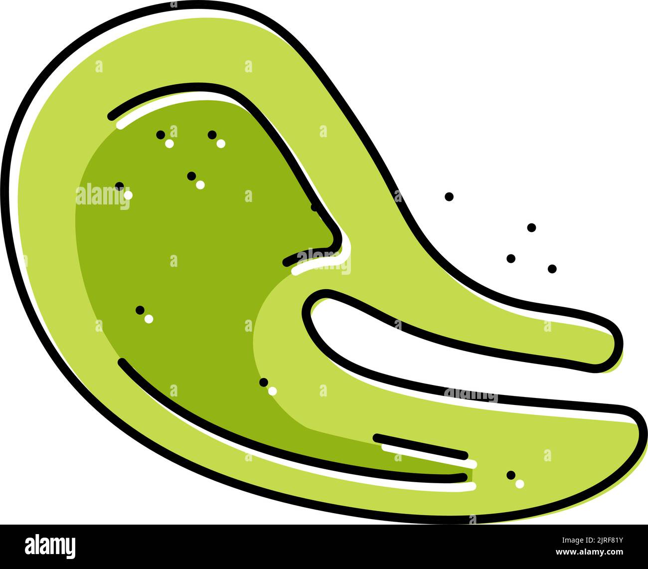 splash wasabi sauce food color icon vector illustration Stock Vector ...