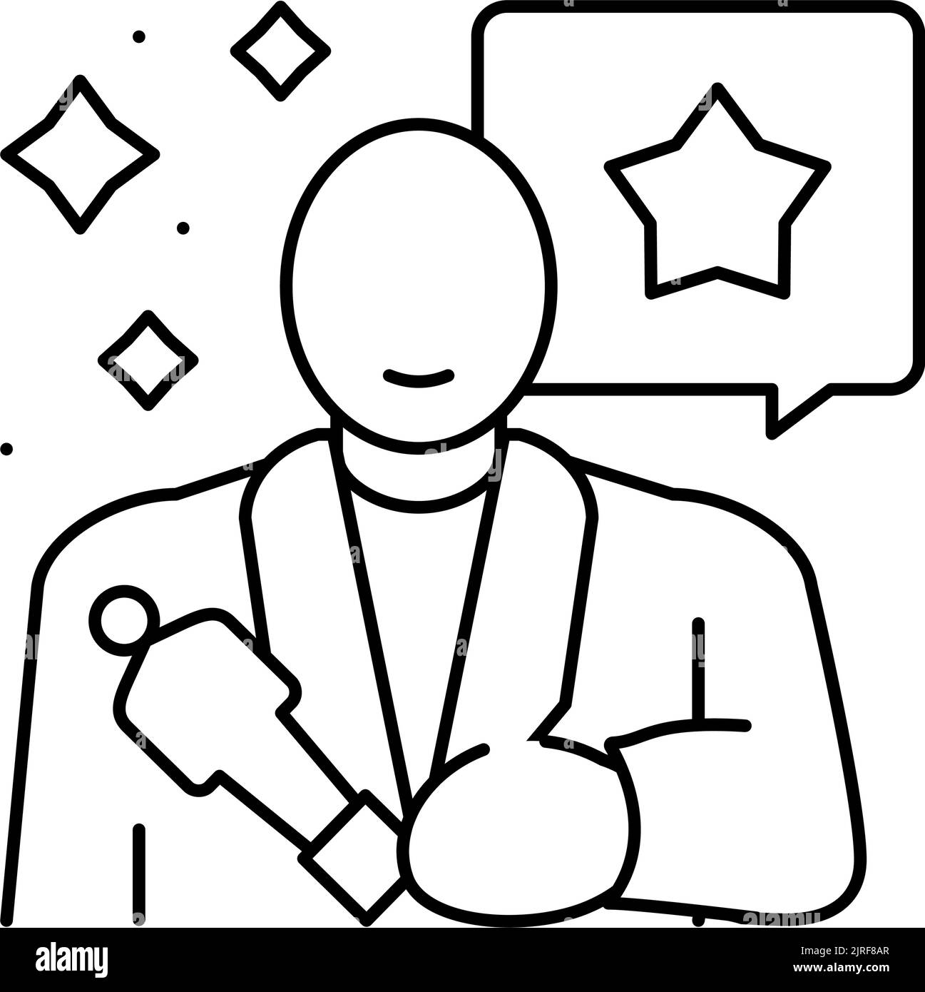 actor video production film line icon vector illustration Stock Vector ...