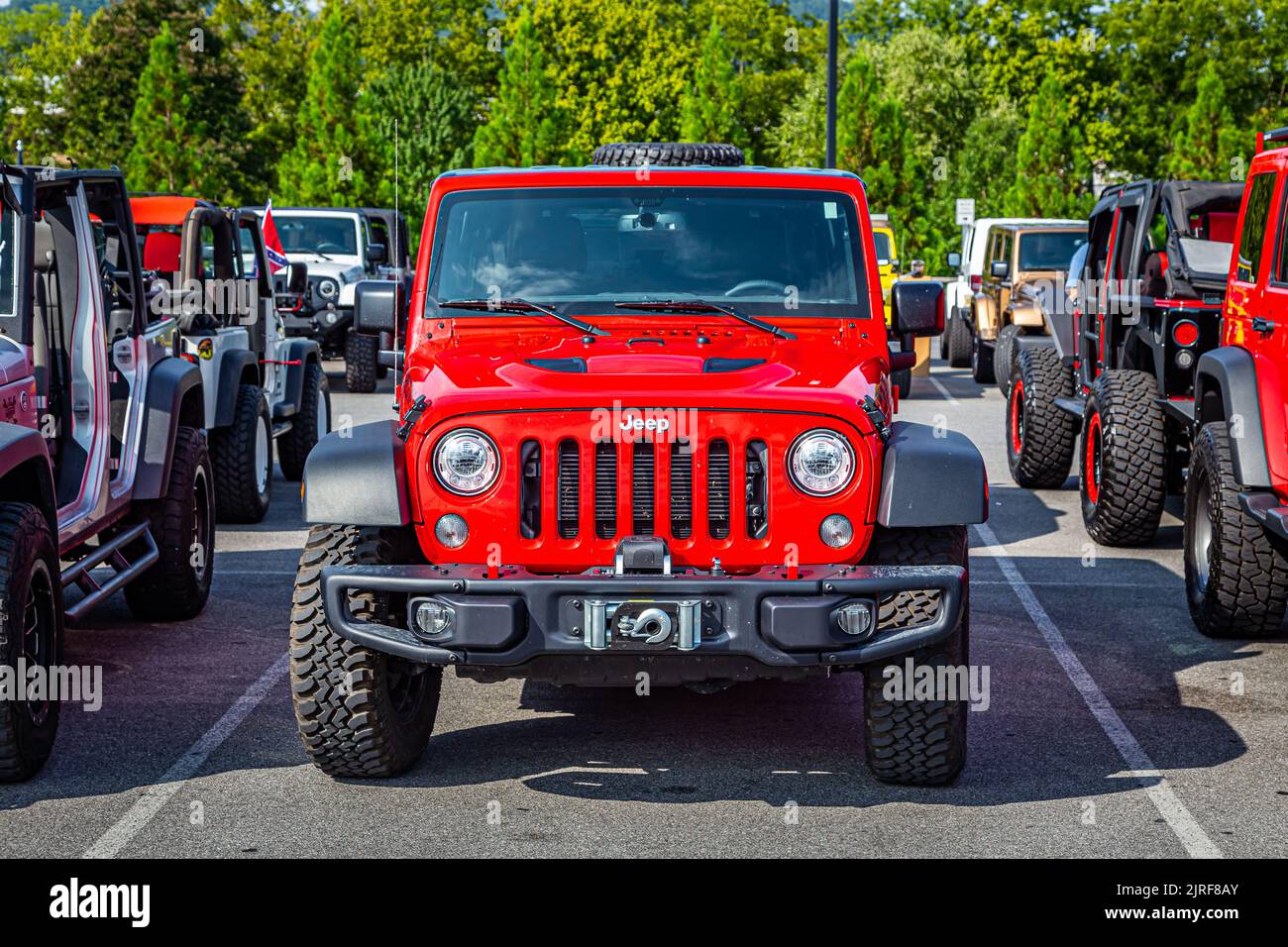 Pigeon Forge, TN - August 25, 2017: Modified Jeep Wrangler Rubicon ...