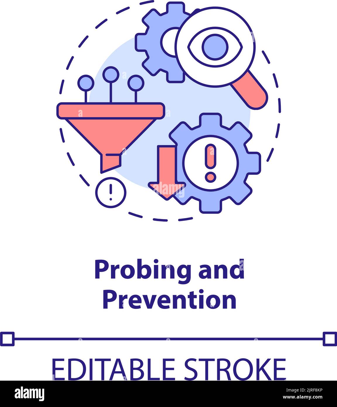 Probing and prevention concept icon Stock Vector Image & Art - Alamy