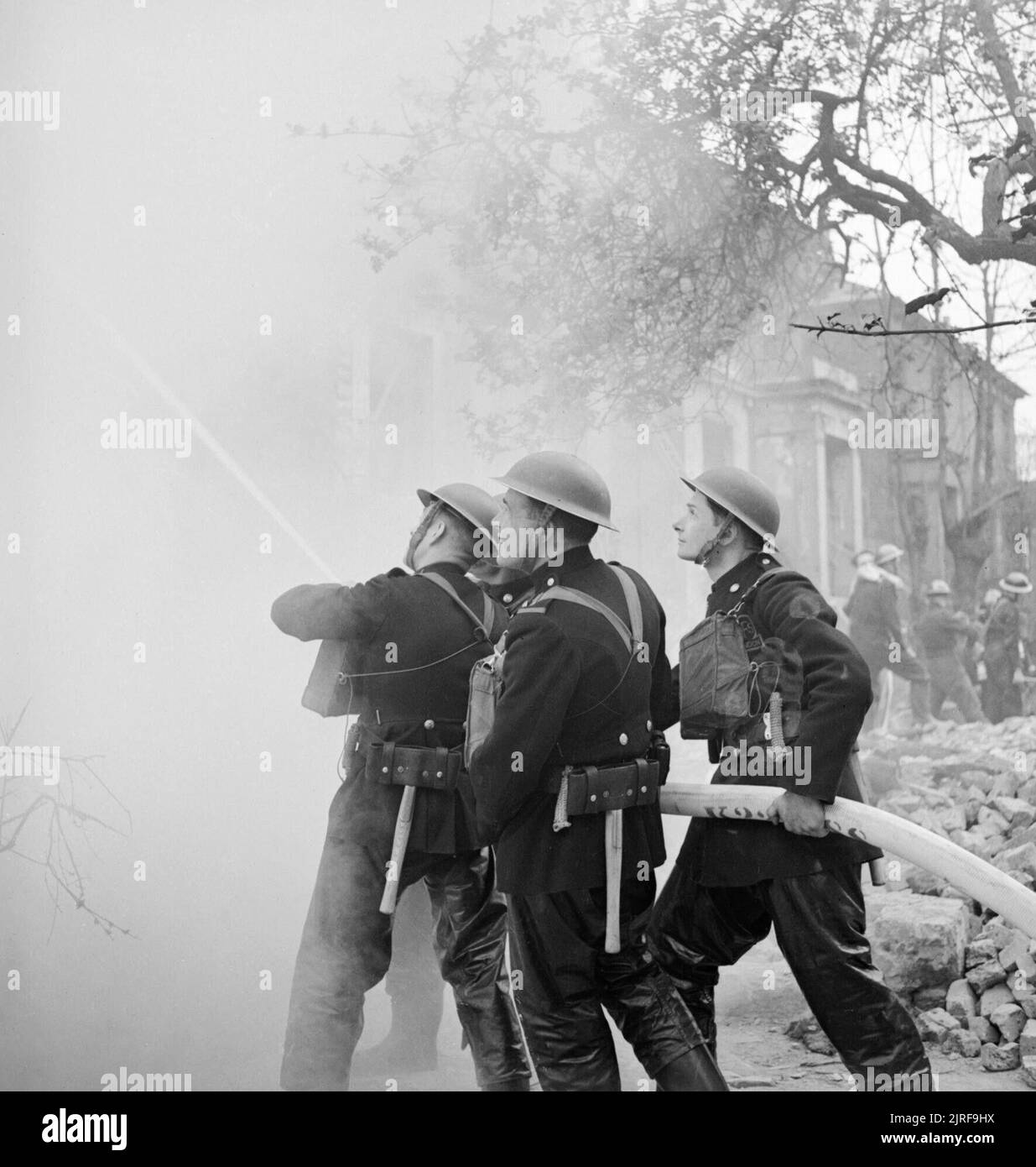 Members fire service work Black and White Stock Photos & Images - Alamy