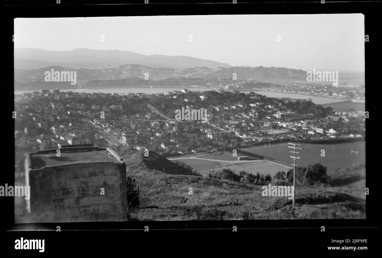 Wellington city and suburbs from Mt Victoria ridge, 15 August 1948, by ...