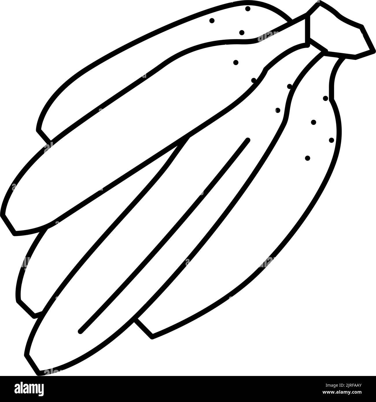 bunch of banana line icon vector illustration Stock Vector Image & Art ...