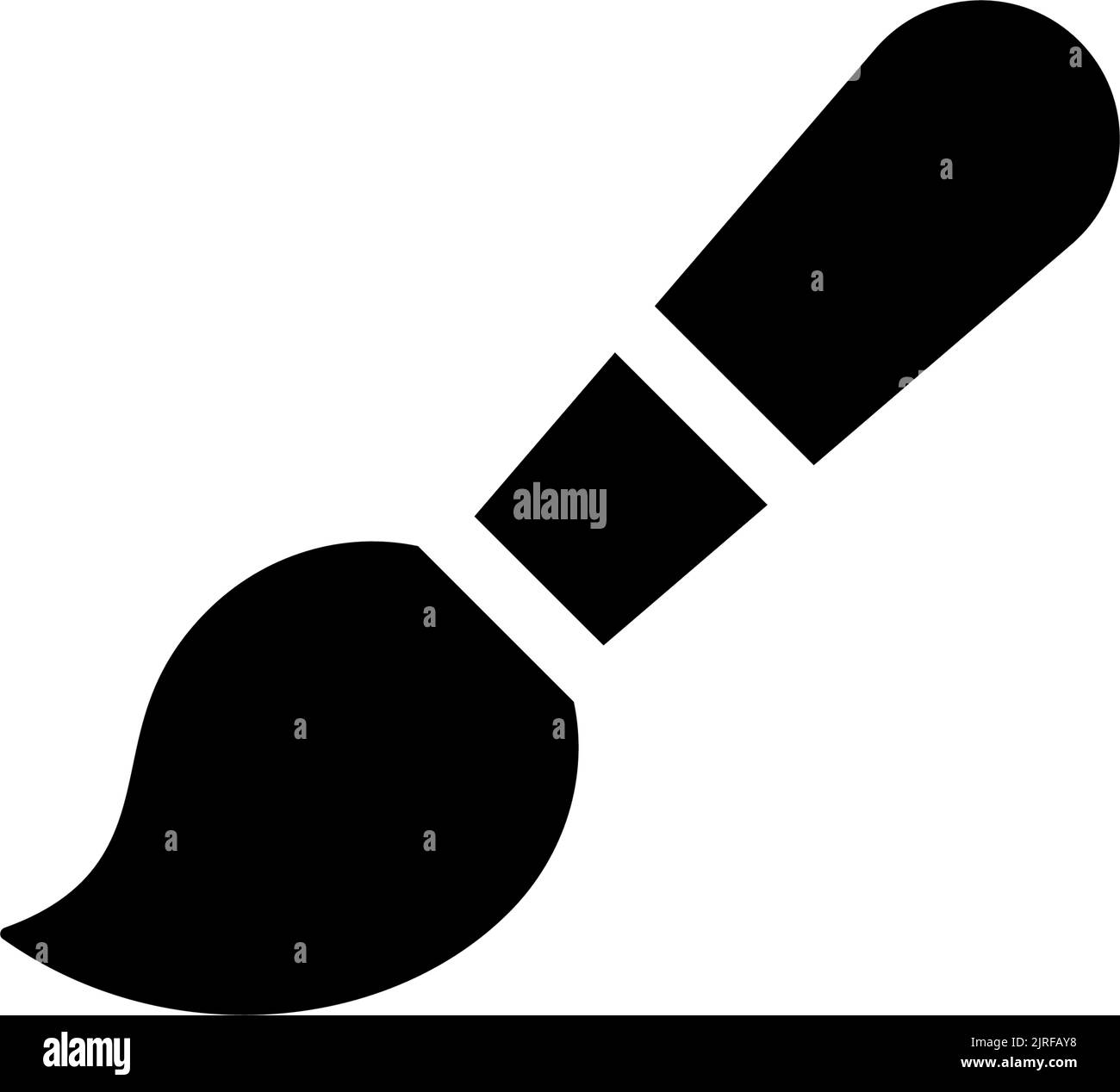 Brush black glyph ui icon Stock Vector Image & Art - Alamy
