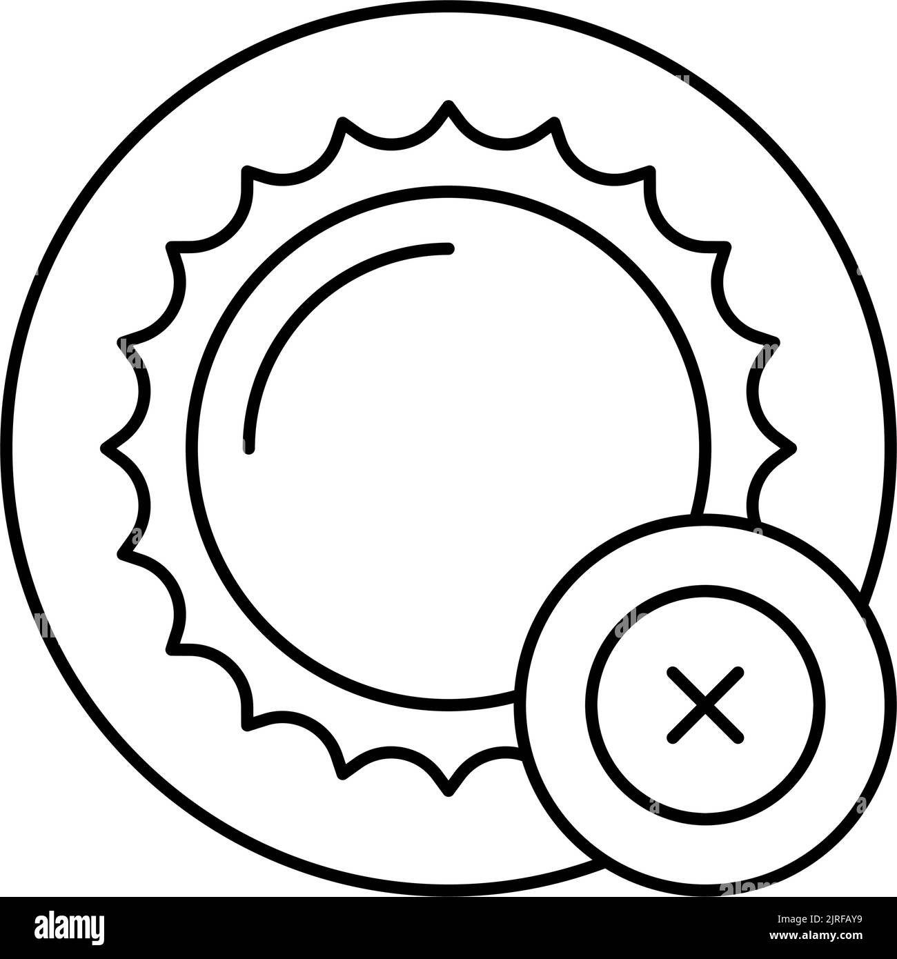 avoid sun line icon vector illustration Stock Vector Image & Art - Alamy