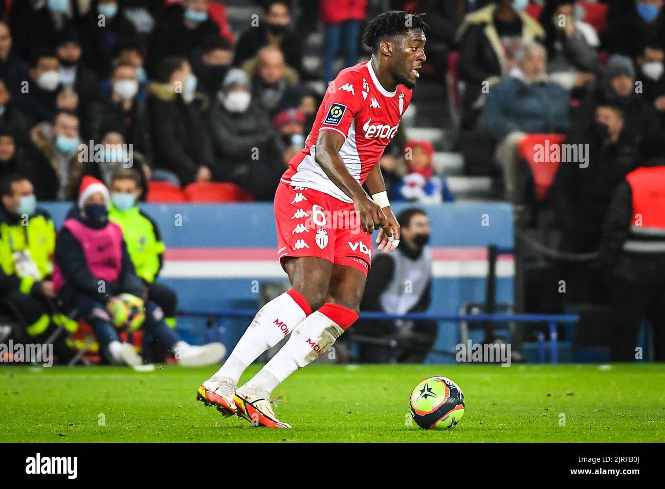 Axel DISASI of Monaco during the French championship Ligue 1 football ...