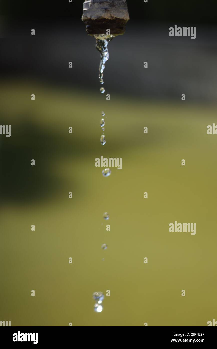 Water dripping water aqua eau drip dripping summer drought heat sun dry ...