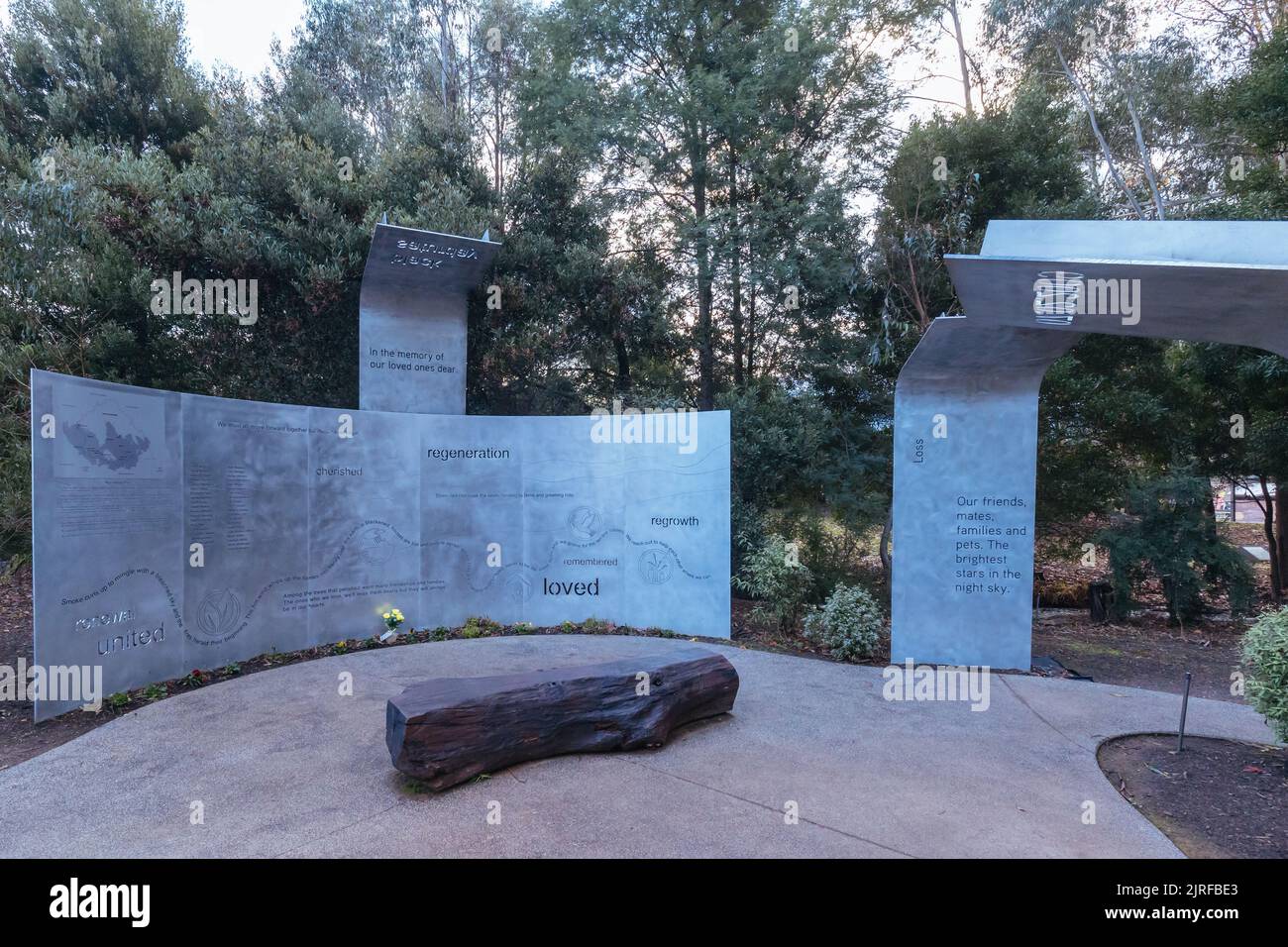Marysville Community Bushfire Memorial Australia Stock Photo - Alamy