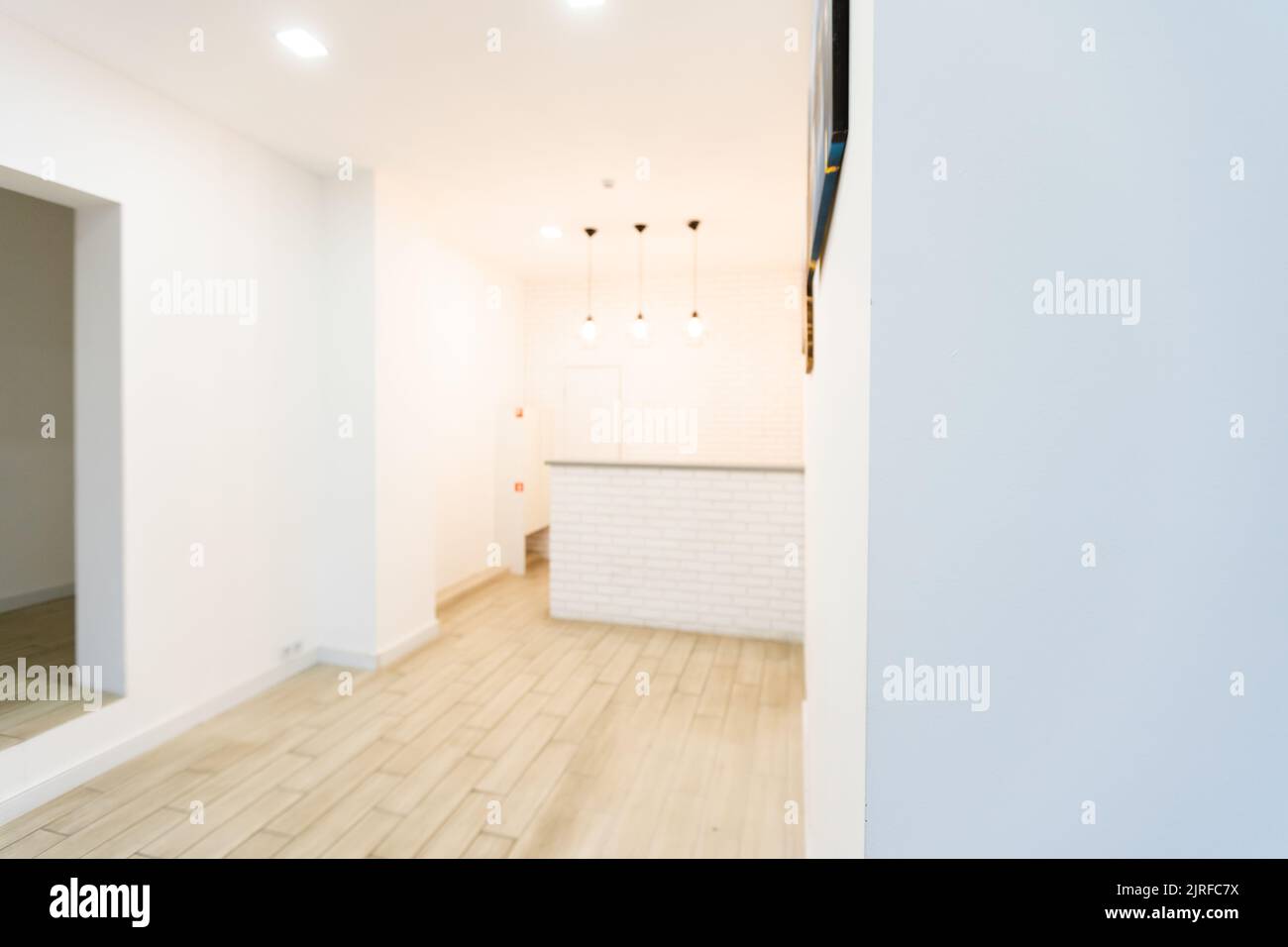 The new office reception area, clean and bright Stock Photo - Alamy
