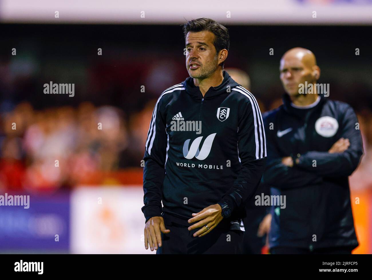 Fulham manager Marco Silva on the touchline during the Carabao Cup ...